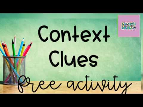 CONTEXT CLUES || Definition and examples