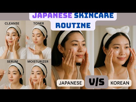 Japanese skincare routine| japanese vs Korean skincare routine