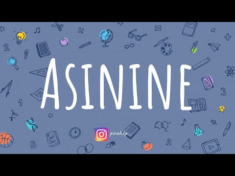 Asinine meaning | Learn English Vocabulary | Word of the Day