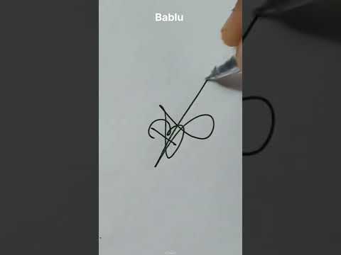 Bablu name signature | ArTwarT #shorts