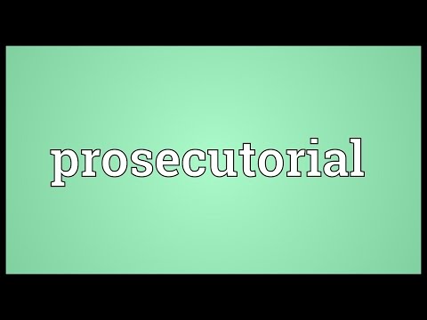 Prosecutorial Meaning