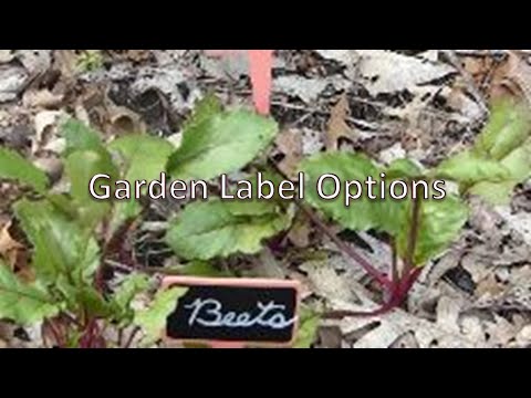 Garden Label Options