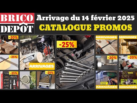 catalogue BRICO DÉPÔT du 14 février 2025 ✅ Arrivage bricolage Scheppach 🔥 Promos deals Bosch Erbauer
