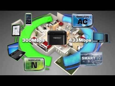 TRENDnet AC750 Dual Band Wireless Router TEW-810DR