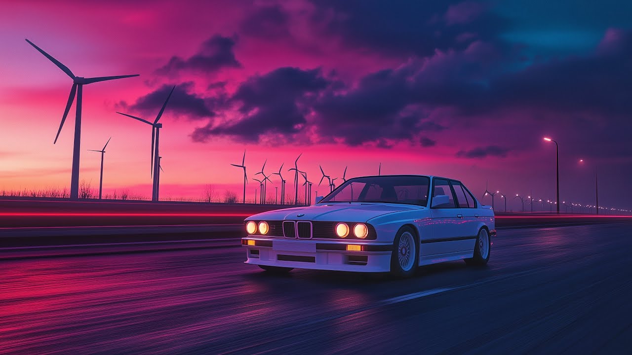 BMW M5 E34 DRIVE | LIVE WALLPAPER 4K | SCREENSAVER VIDEO 4K60fps