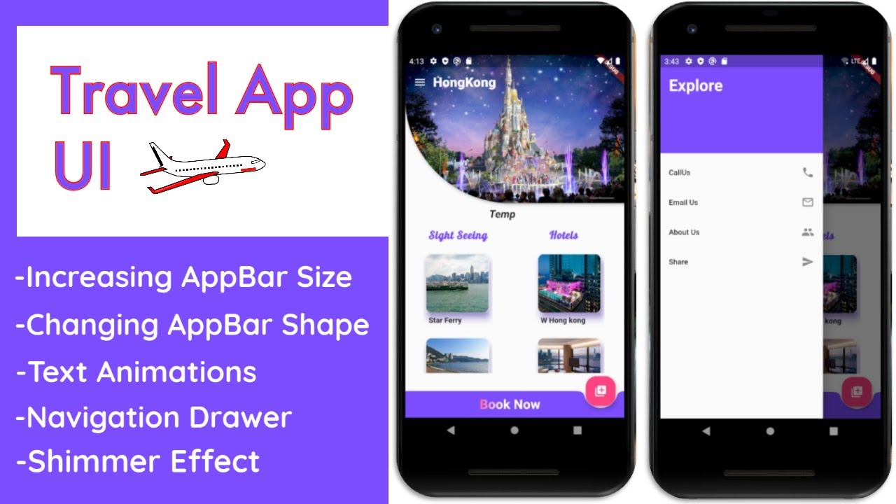 Travel App UI - Speed Code || Flutter Development