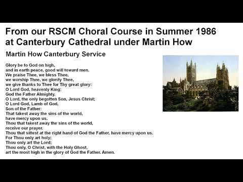 Martin How Canterbury Service - ChoirPlace