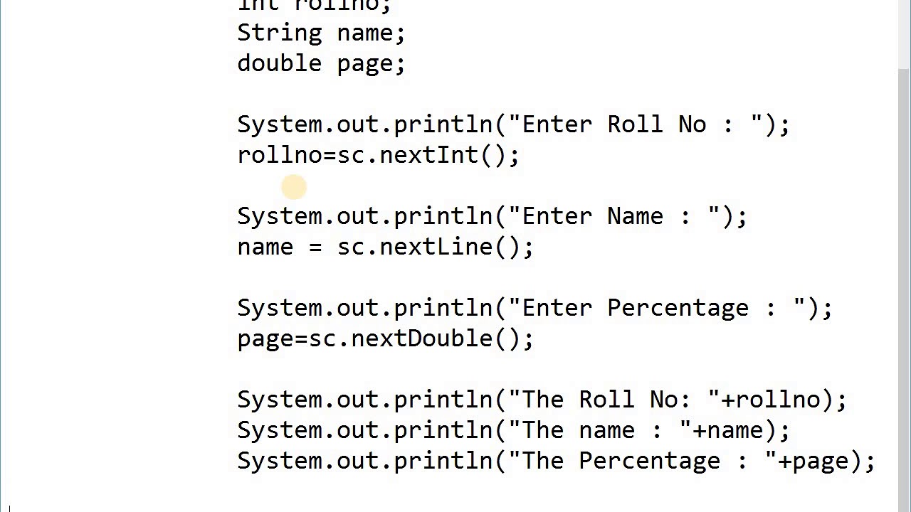 [2020]-Programming in JAVA - Scanner Class Examples
