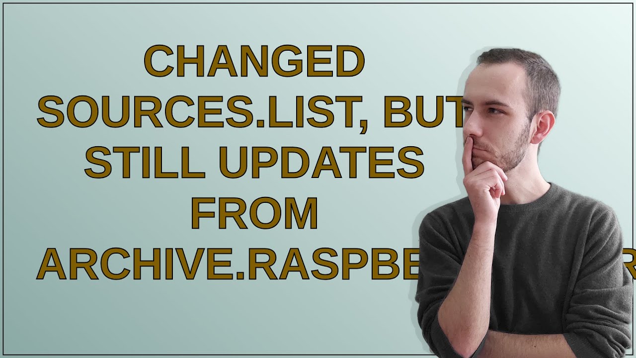 Raspberrypi: Changed sources.list, but still updates from archive.raspberrypi.org