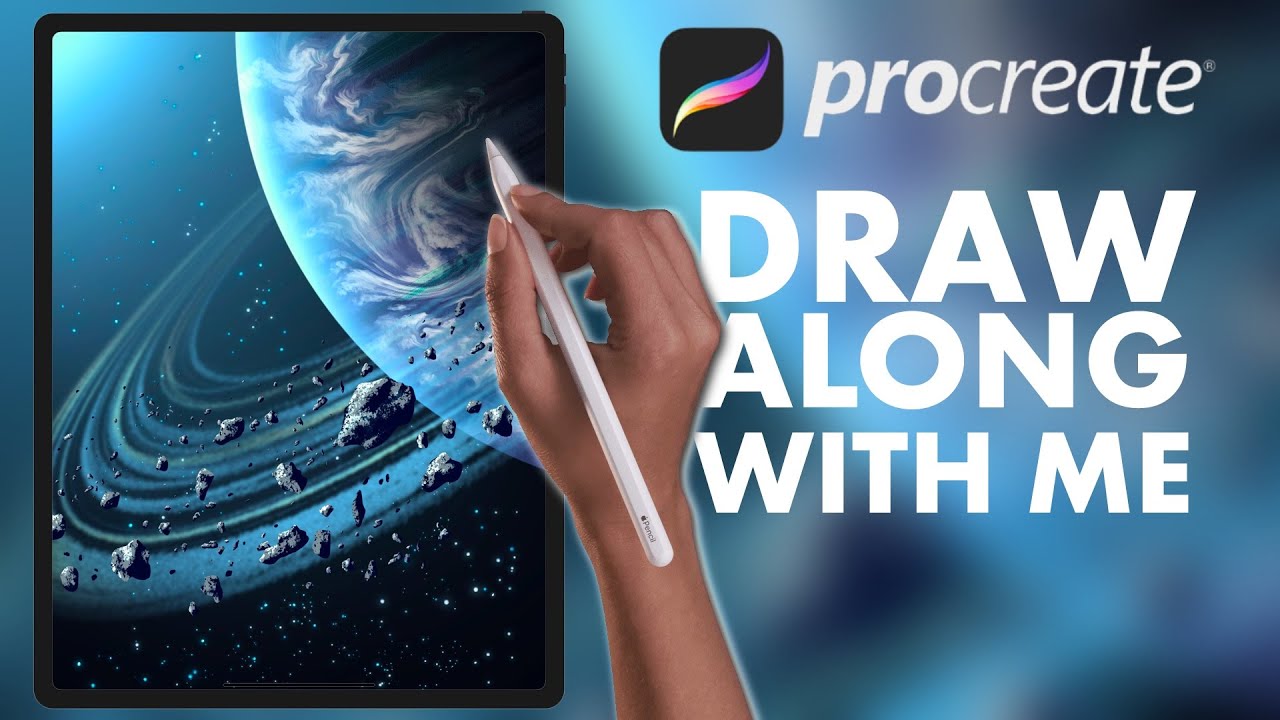 Space themed Procreate tutorial 180