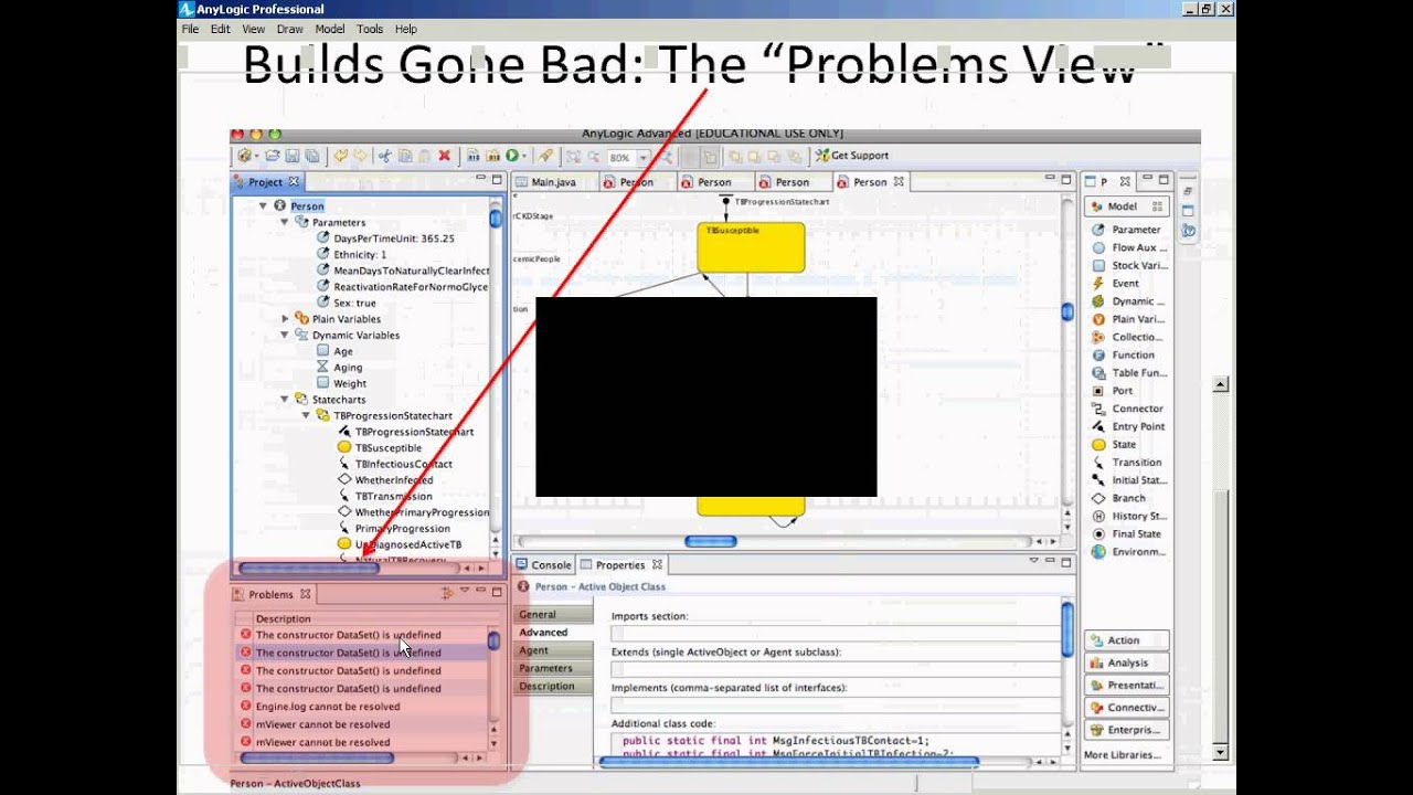 Java and AnyLogic Context