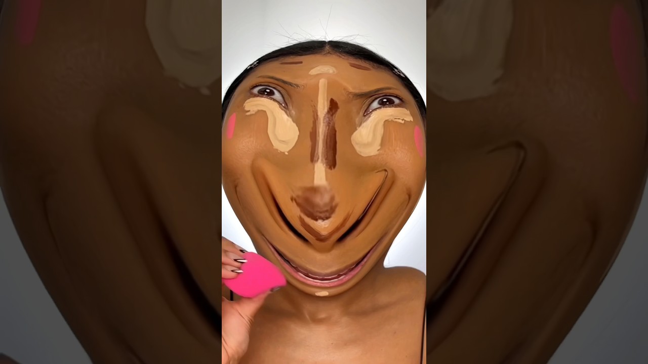 CUTE ✅ or FAIL? ❌ Round Face Filter Makeup Challenge 😱