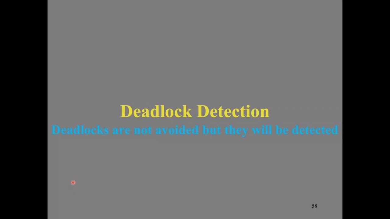 Concurrent Computing III: Deadlock Detection