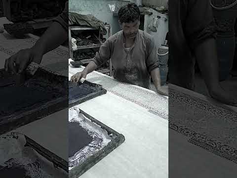 indigo block print fabric