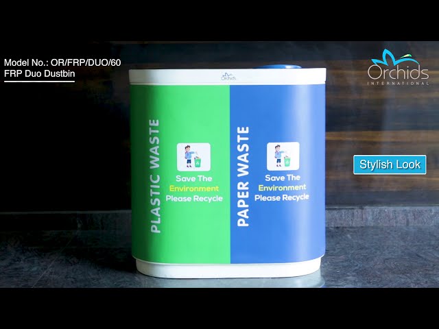 Color Coded Dustbin - Orchids FRP Duo Dustbins Manufacturer from Mumbai