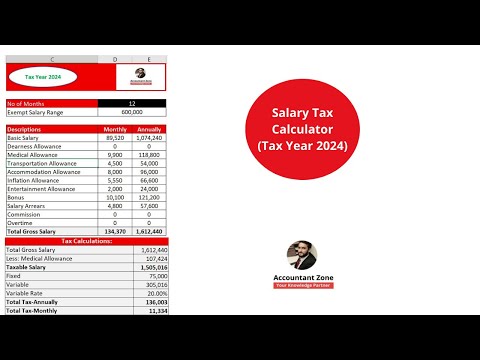 |Salary Tax Calculator 2023 24|Free Fbr Salary tax calculator in Pakistan|Salary Slabs 2023 24|