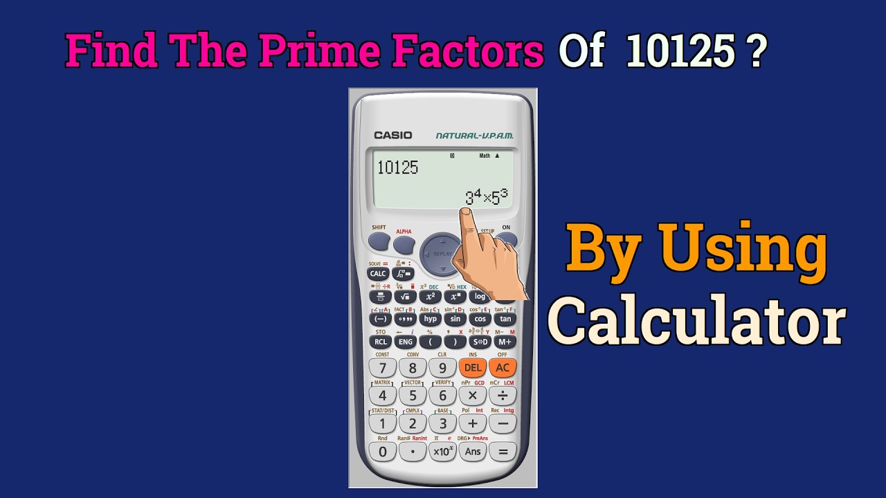 Using The Calculator , Find The Prime Factors Of 10125 ?
