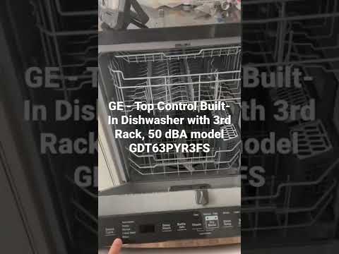 GE - Top Control Built-In Dishwasher with 3rd Rack, 50 dBA model GDT63PYR3FS