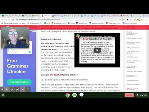 Persuasive Writing (E-Reading Worksheets) Introductory Paragraphs