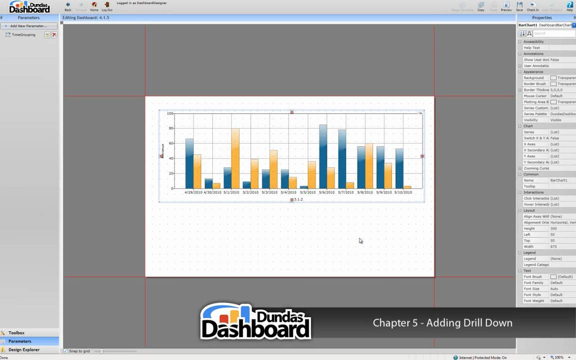4.1.5 Creating a Drill-Down Dashboard - Dundas Dashboard Tutorials Series 4