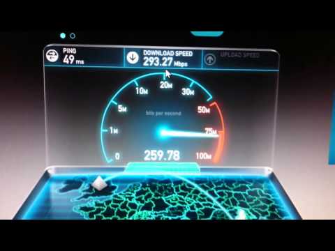 Test viteza Internet 300 Mbs RCS-RDS WORLD WIDE SERVERS / SPEED TEST 300 Mbs internet conection