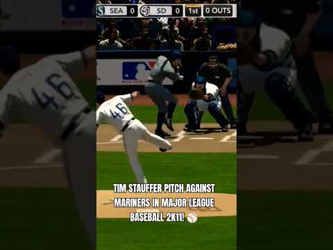 Tim Stauffer Pitch for San Diego Padres against Seattle Mariners in Major League Baseball 2K11! ⚾