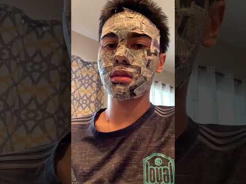 Paper mache Greek mask