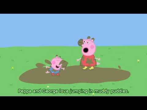 Learn Different Languages with Peppa Pig – Muddy Puddles (Multilingual)