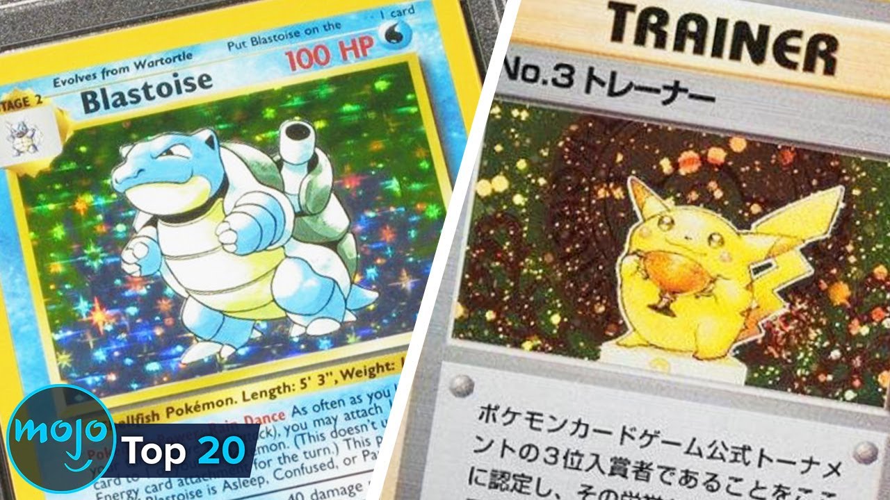 Top 20 Most Expensive Pokémon Cards Attempt At A List By Watchmojo General Elite Fourum