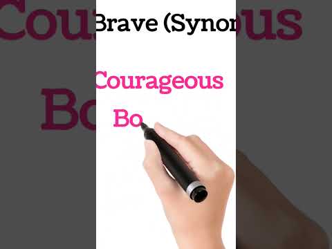 Word Brave || Synonyms #english #english_synonyms #synonymofbrave