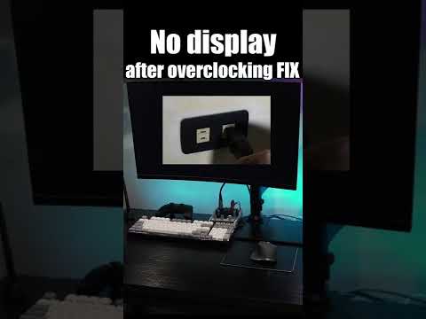 No display after overclocking Fix #shorts