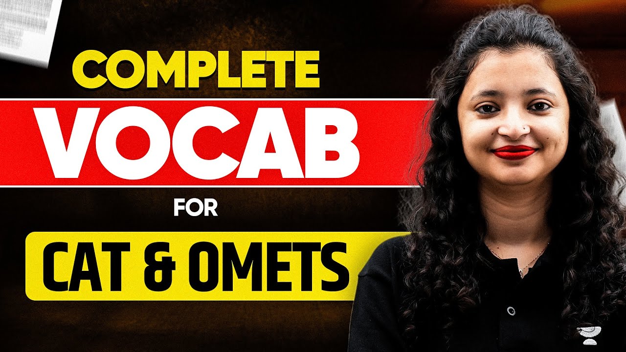 Complete VOCAB for CAT & OMETs | Guaranteed Questions in the Exam from This Session 🔥