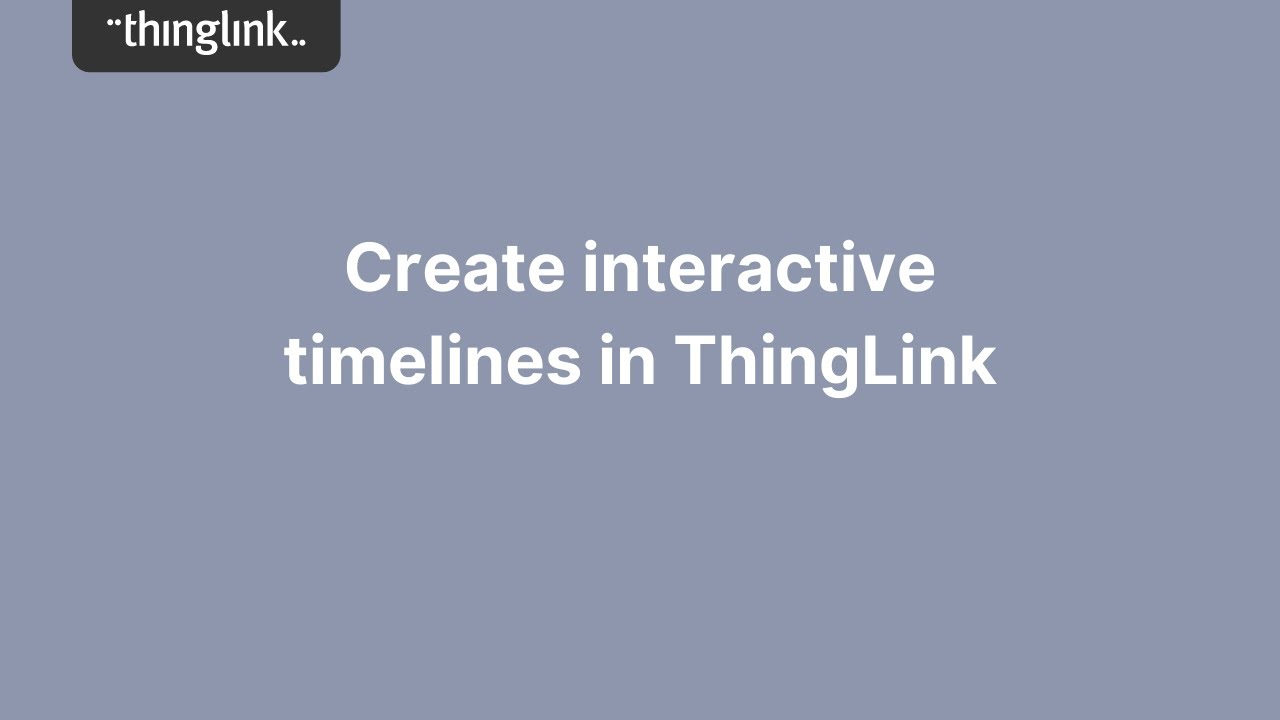 Create interactive timelines