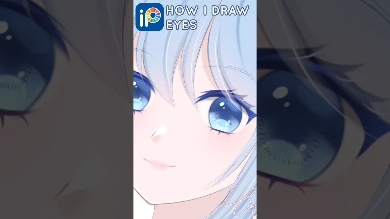 How I draw anime eyes in Ibis Paint X | アニメの目を描く#ibispaint #ibispaintx #hatsunemiku #fyp #art