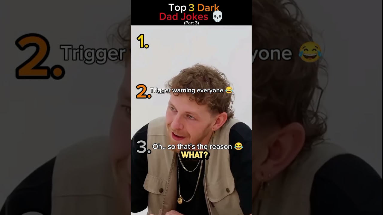 💀 Top 3 Dark Dad Jokes Part 3 – Dark humor just got funnier 😂👇