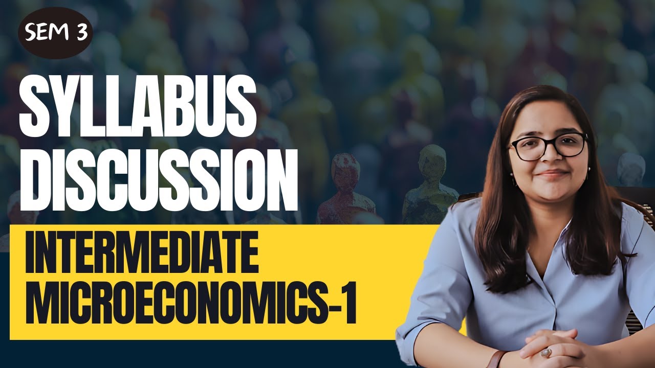 Sem 3 | Intermediate Microeconomics 1 | BA Economics Hons, Major, Minor | Syllabus Discussion