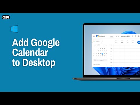 How To Add Google Calendar to Desktop in Windows 11\10 (Full Guide)
