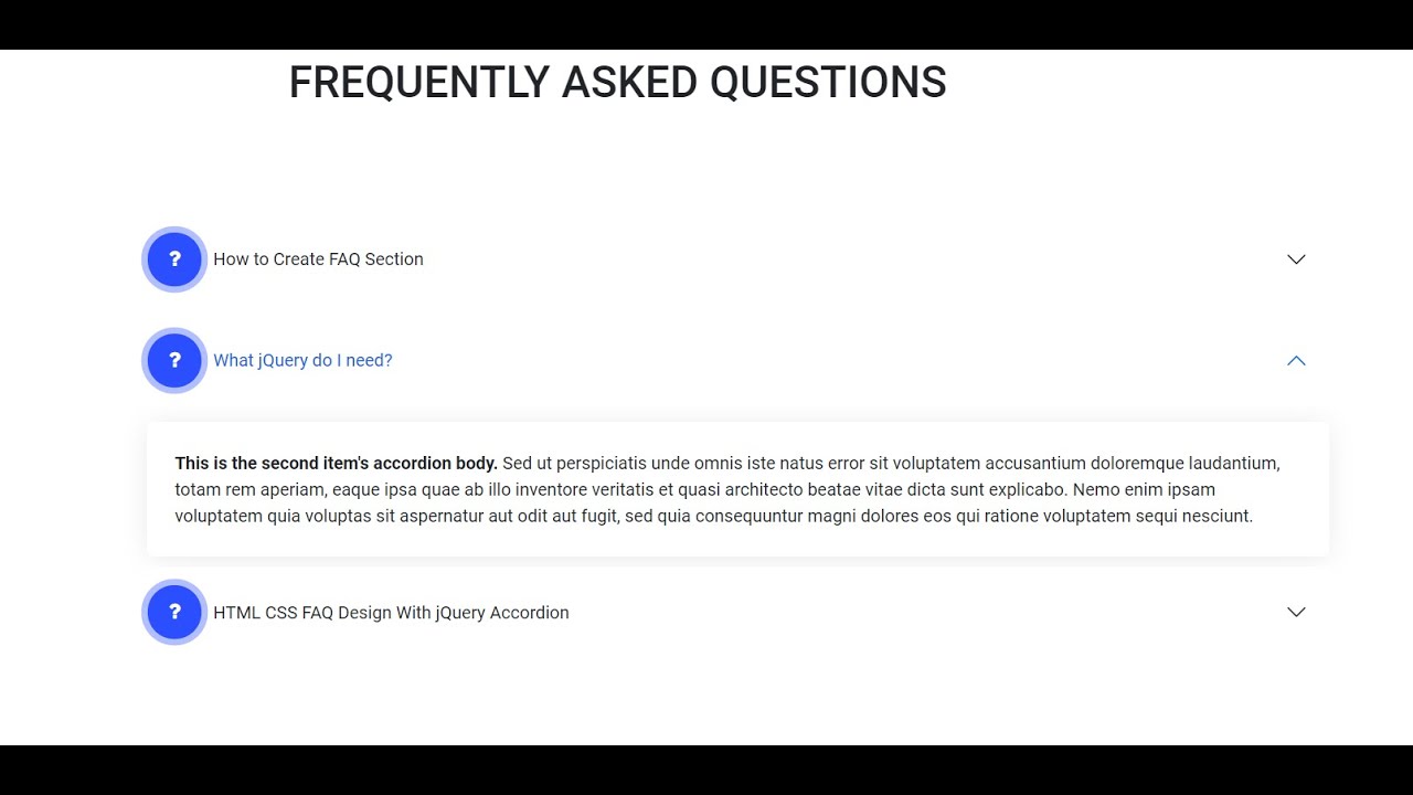 Bootstrap FAQ Examples |  Free HTML Bootstrap FAQ Template