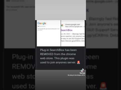 Who Removed searchblox from chrome store