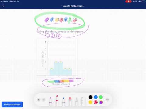 Khan Academy Tutorial: create histograms