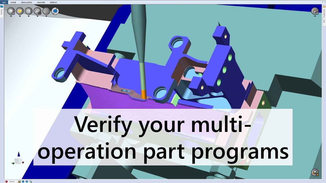 Verify your multi-operation part programs | Features | NCSIMUL Machine