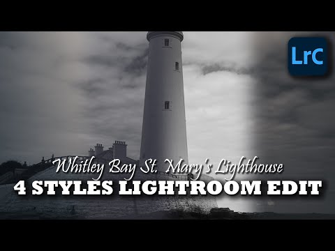 Whitley Bay Lighthouse | Lightroom Classic Edit | 4 Styles