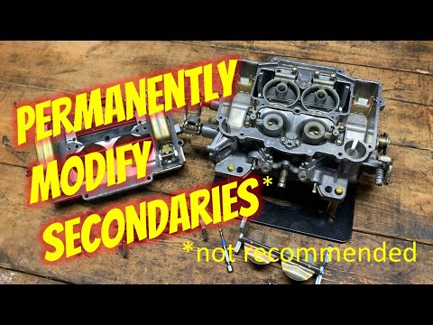 Edelbrock Carburetor Secondaries Drill Mod - Not Recommended