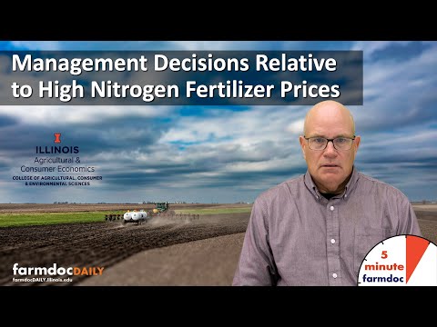 Management Decisions Relative to High Nitrogen Fertilizer Prices