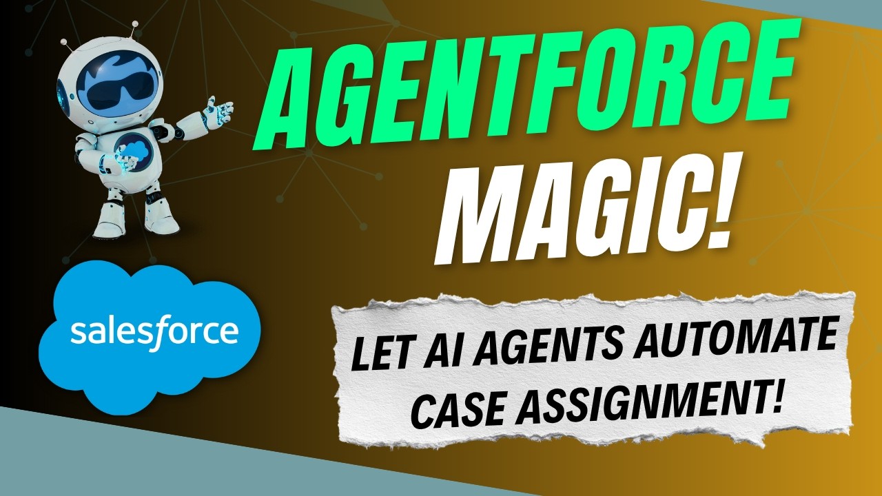 Salesforce Agentforce AI Automatically Assign Cases Using Data Library | AI Agent + Data Library