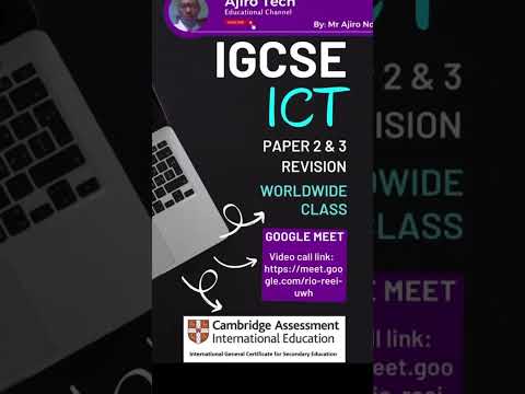 Early IGCSE ICT (0417) Worldwide class #igcseict