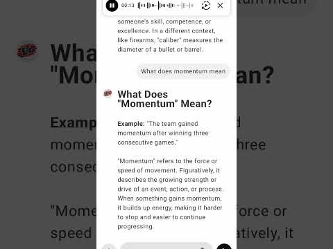 What Does "Momentum" Mean?
