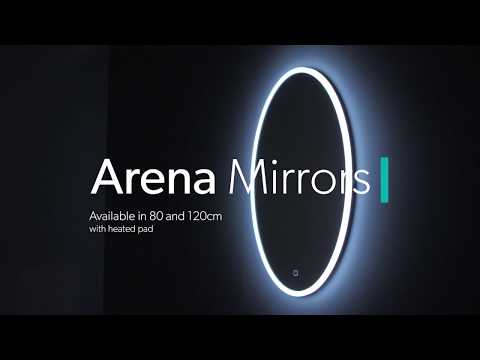 Arena Large Oval Bathroom Mirror | hib.
