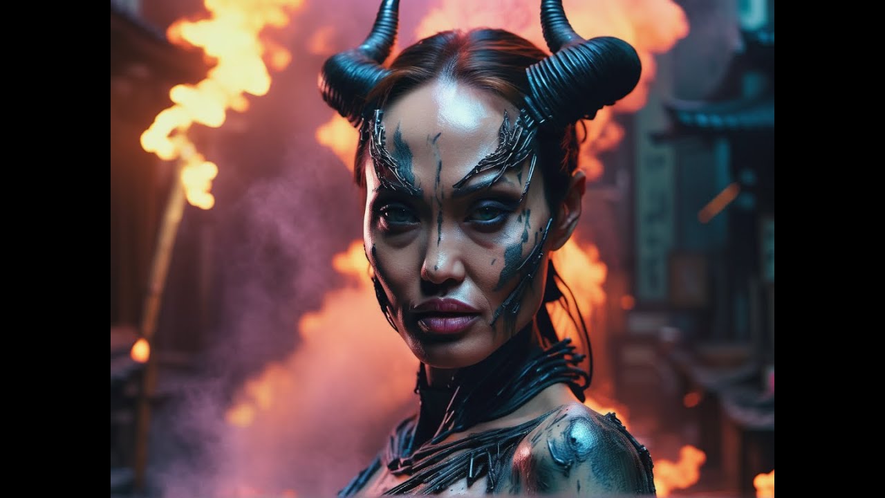 AI DEVIL | Dark Futuristic Female | Stable Diffusion Animation