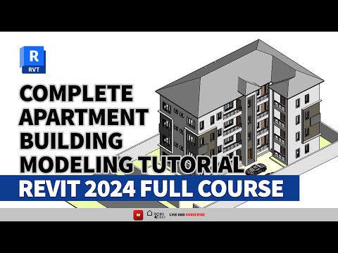 Autodesk Revit Architecture 2024 Full Beginner's Tutorial